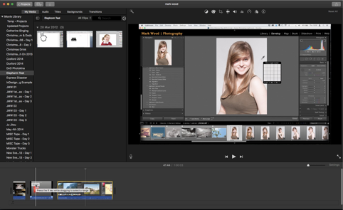 Using iMovie and Keynote together for Video Presentations
